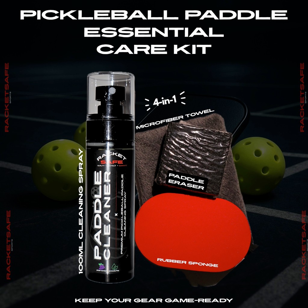 RACKETSAFE Pickleball Paddle Essential Care Kit - pickleball cleaner ...