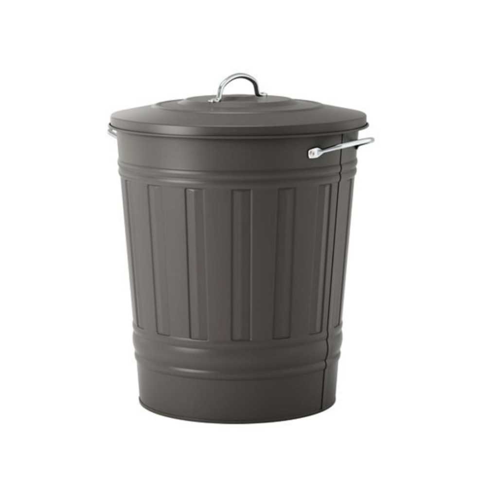 💥ORIGINAL💥 IKEA KNODD Bin with lid, grey,40 l | Shopee Malaysia