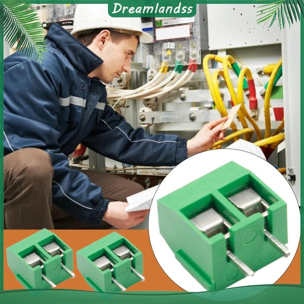 Dreamlandss 50/100 Pcs KF301 2P/3P PCB Mount Screw Terminal Block ...