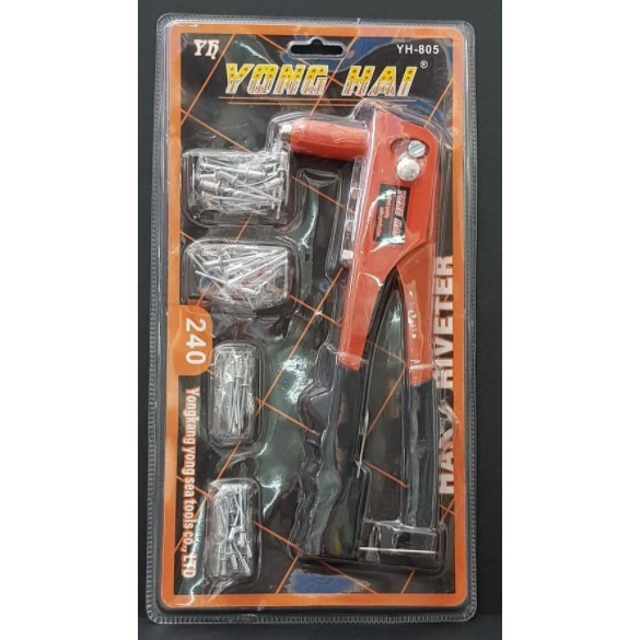 [ FREE RIVET NAIL ] 4 Nozzle High Quality Hand Riveter With Free Blind ...