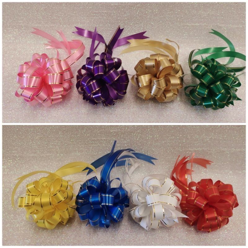Ribbon Ball/ Ribbon Bunga/ Ribbon Ready Made/ Gift Ribbon | Shopee Malaysia