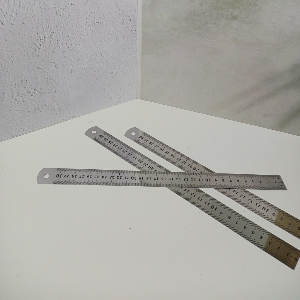 Stainless STEEL Ruler | Iron STRAIGHT RULER | 30cm STAINLESS STEEL ANTI ...