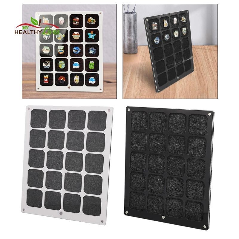 [HtongMY] Pin Display Holder Pin Collection Display Board Dustproof ...