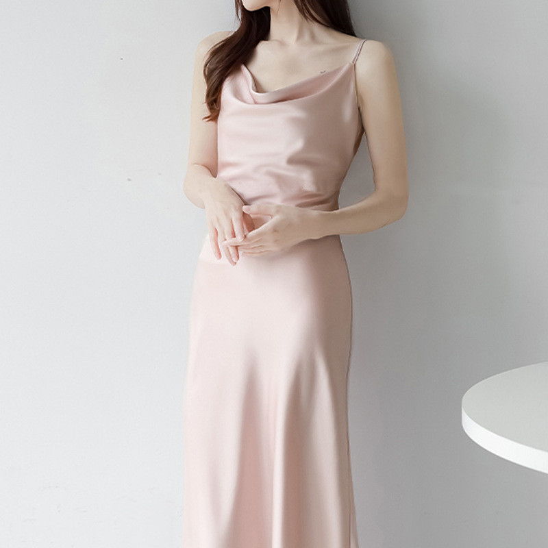 Gaun asas "" Sling high-end spot elegan bag pinggul cuka asid skirt ...