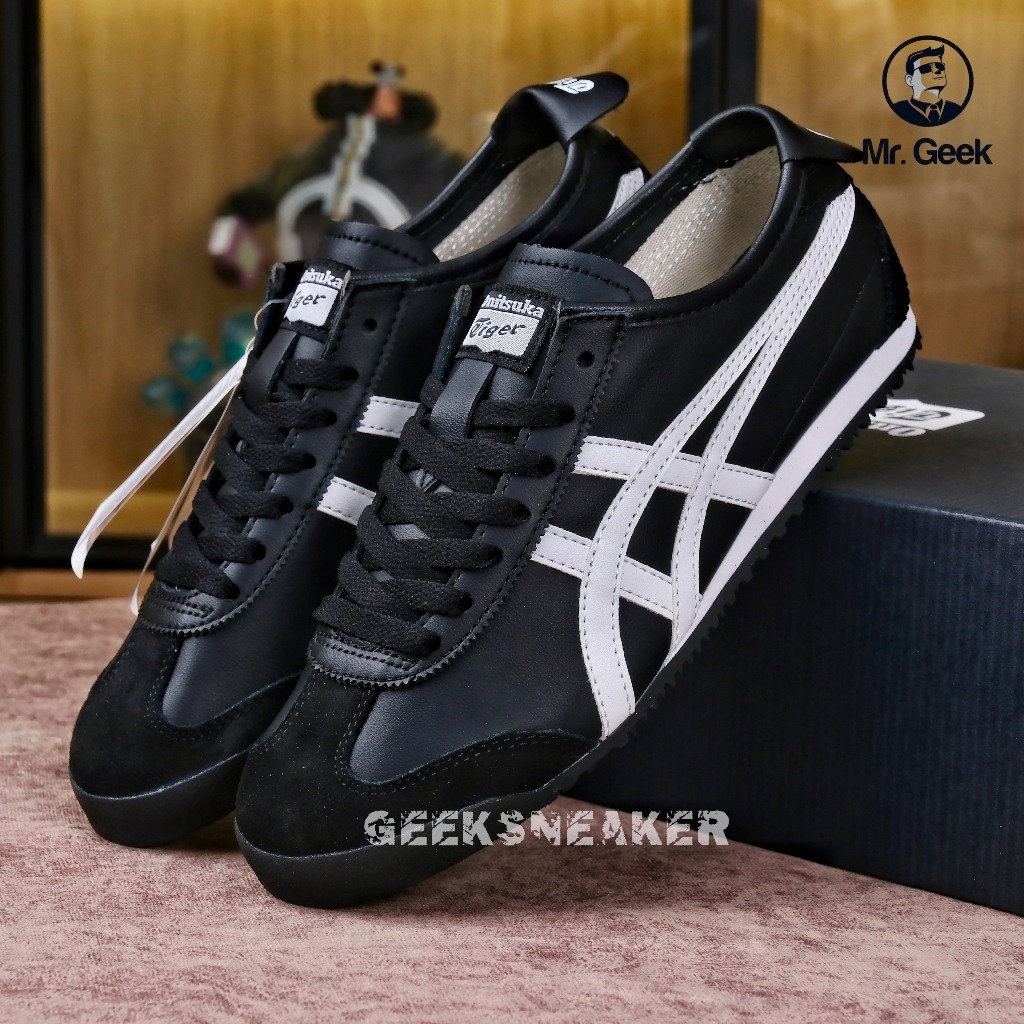 [Geekneaker] Onitsuka Tiger Mexico sneakers tube rendah 66 hitam ...