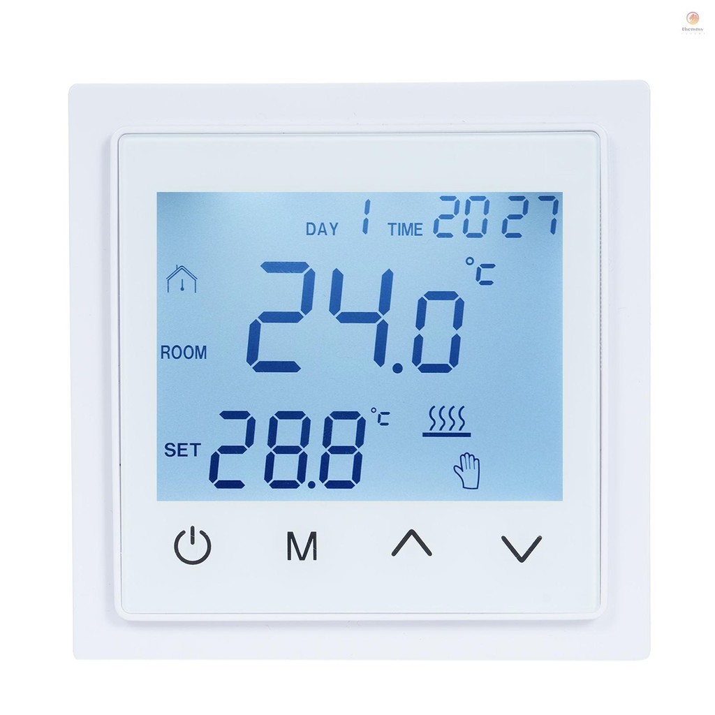 Intelligent Digital Display Thermostat 16A Floor Heating Temperature ...
