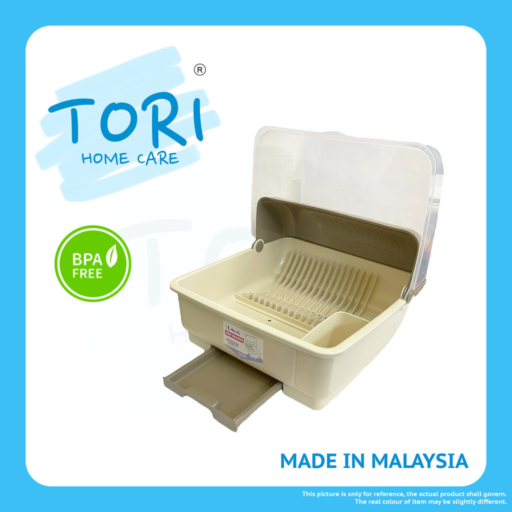 TORI HOME CARE™ Penapis Pinggan Bertutup Dengan Penyimpanan Plastik ...