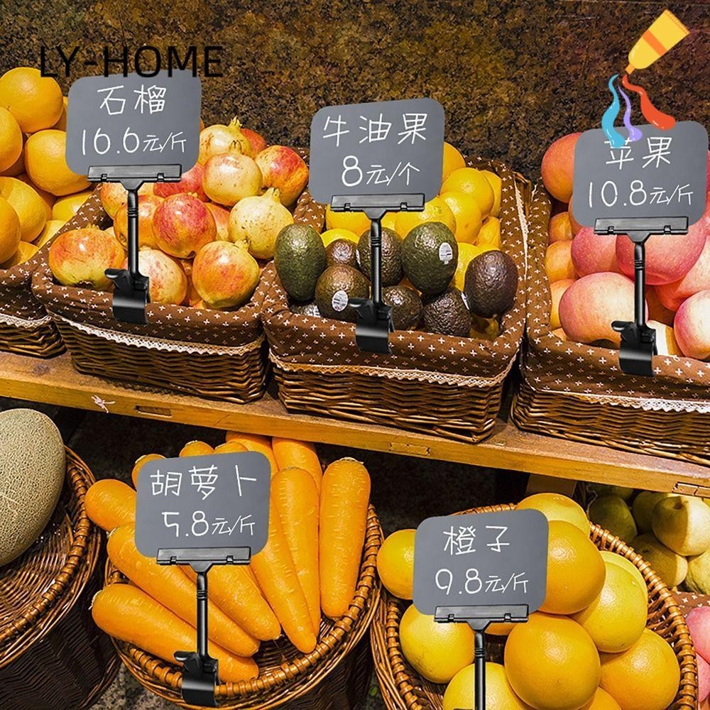 LY-HOME Chalkboard Price Tag, with Clip Erasable Food Price Label ...