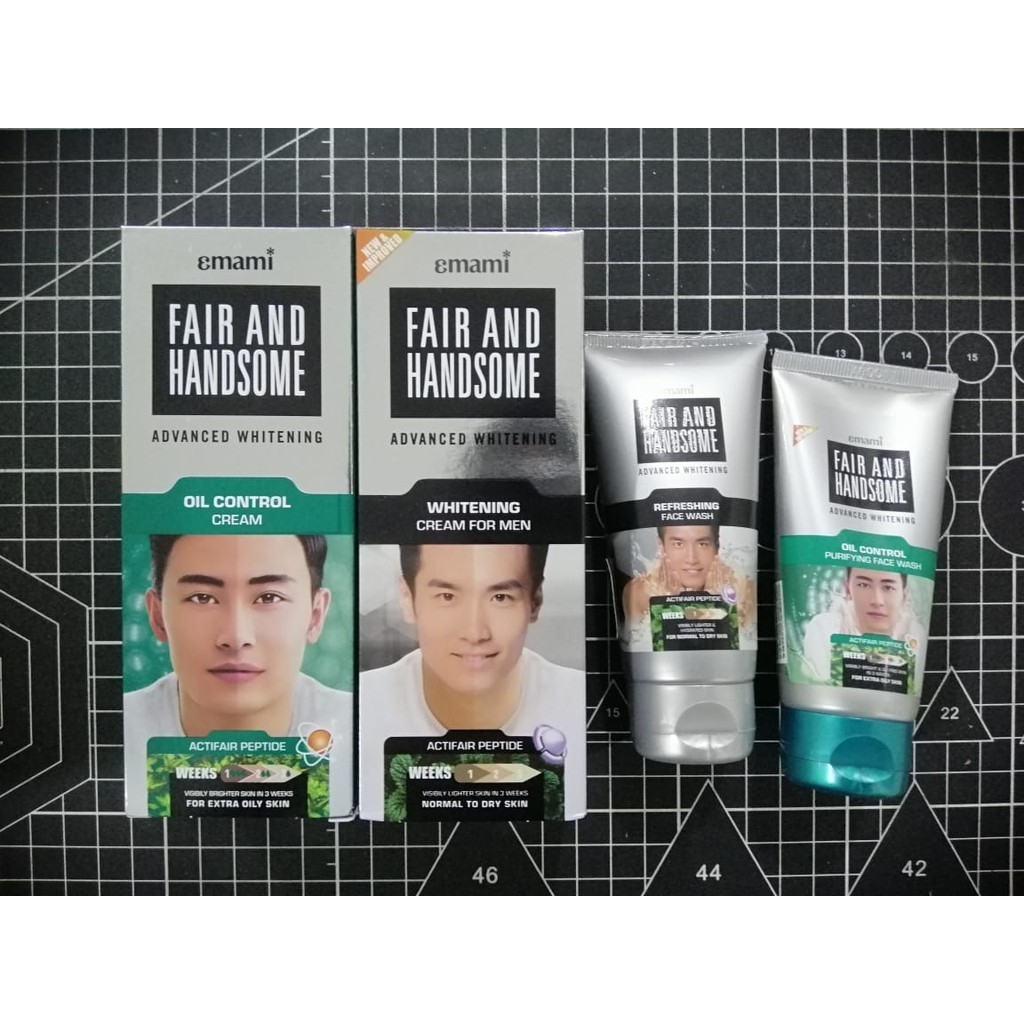 EMAMI Fair And Handsome ( Face Wash 50g ), ( Face Cream 50g ) | Shopee ...