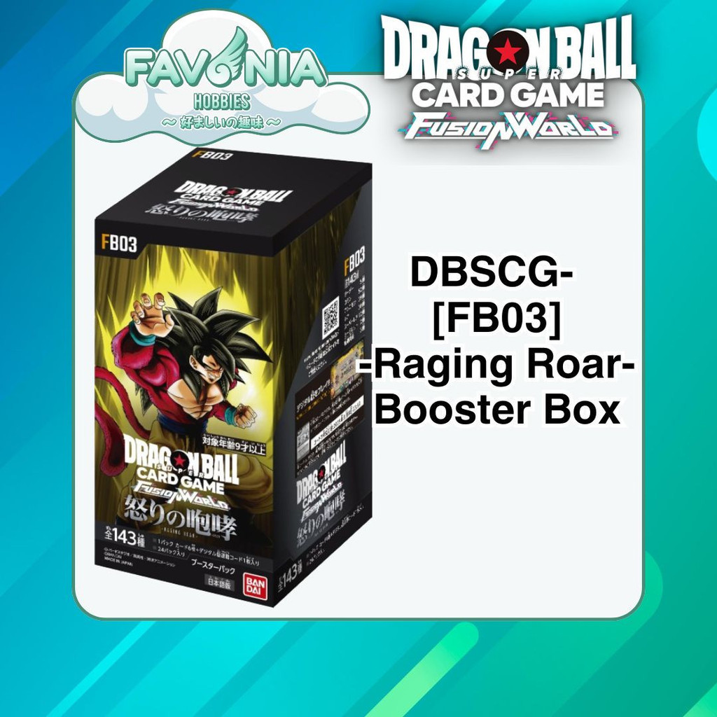 DBSCG | FB03 Raging Roar | Booster Box | Dragon Ball Super Card Game Fusion Worlds | Shopee Malaysia