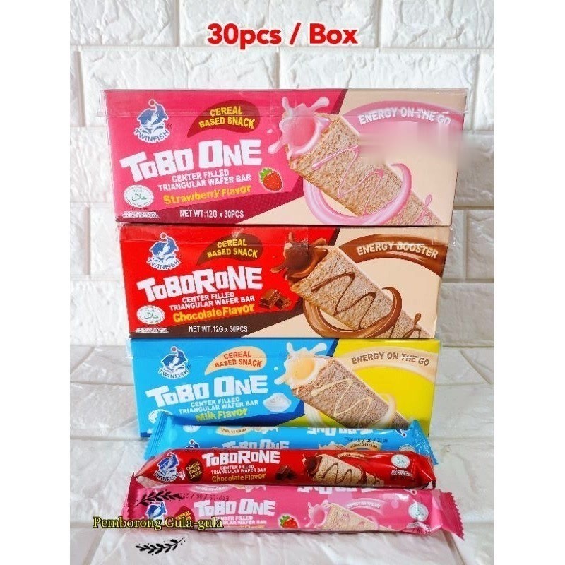 [30 Pcs] Twinfish Toborone Centre Filled Triangular Wafer Bar Milk ...