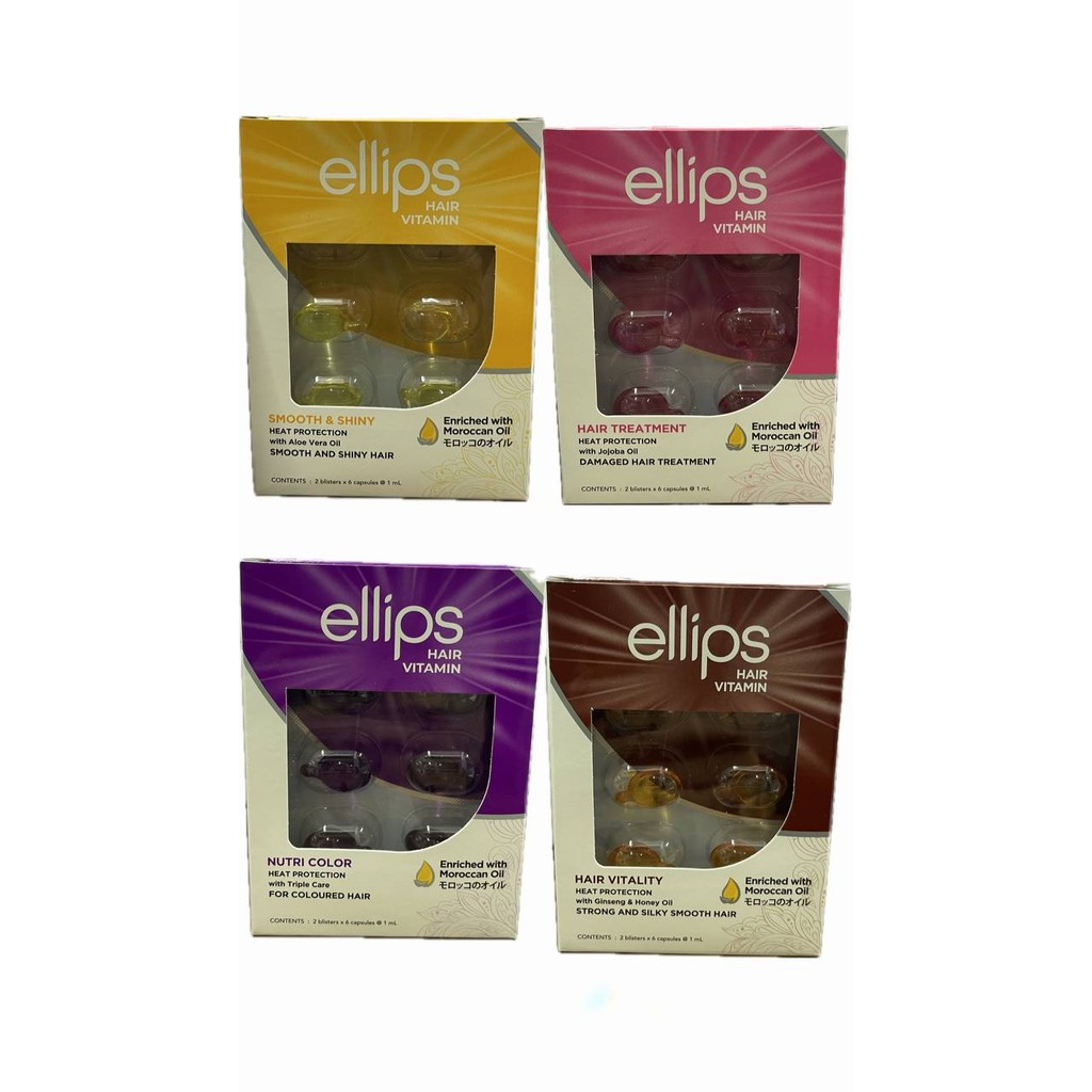 ELLIPS HAIR VITAMIN 12'S | HAIR TREATMENT | SMOOTH & SHINY | NUTRI ...