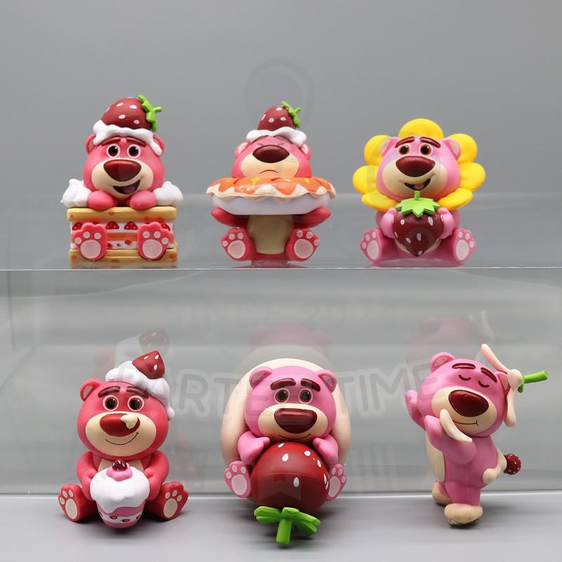 ParteeTime Kids Lotso Mini Cake Topper Cute Characters Figures Set Cake ...