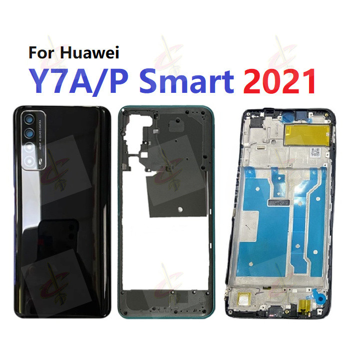 Back cover housing middle frame for Huawei Y7A P smart 2021 lcd front ...