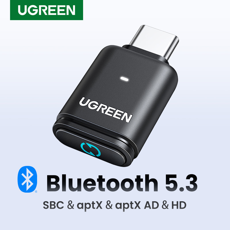 UGREEN USB C Bluetooth 5.3 Transmitter aptX SBC aptX AD HD Dongle ...