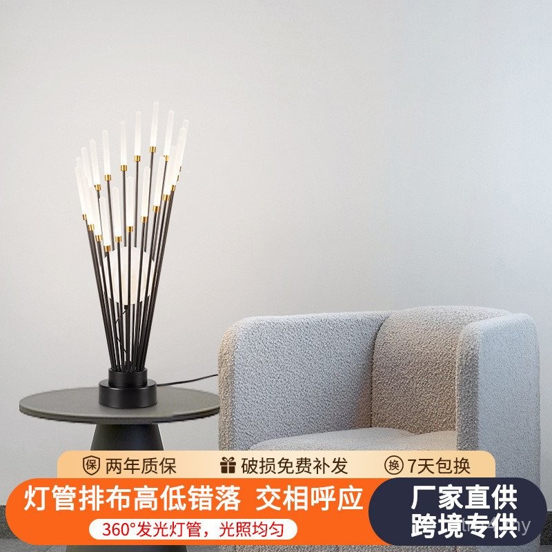 Pereka Amerika lampu meja bilik tidur bunga api sederhana lampu led ...