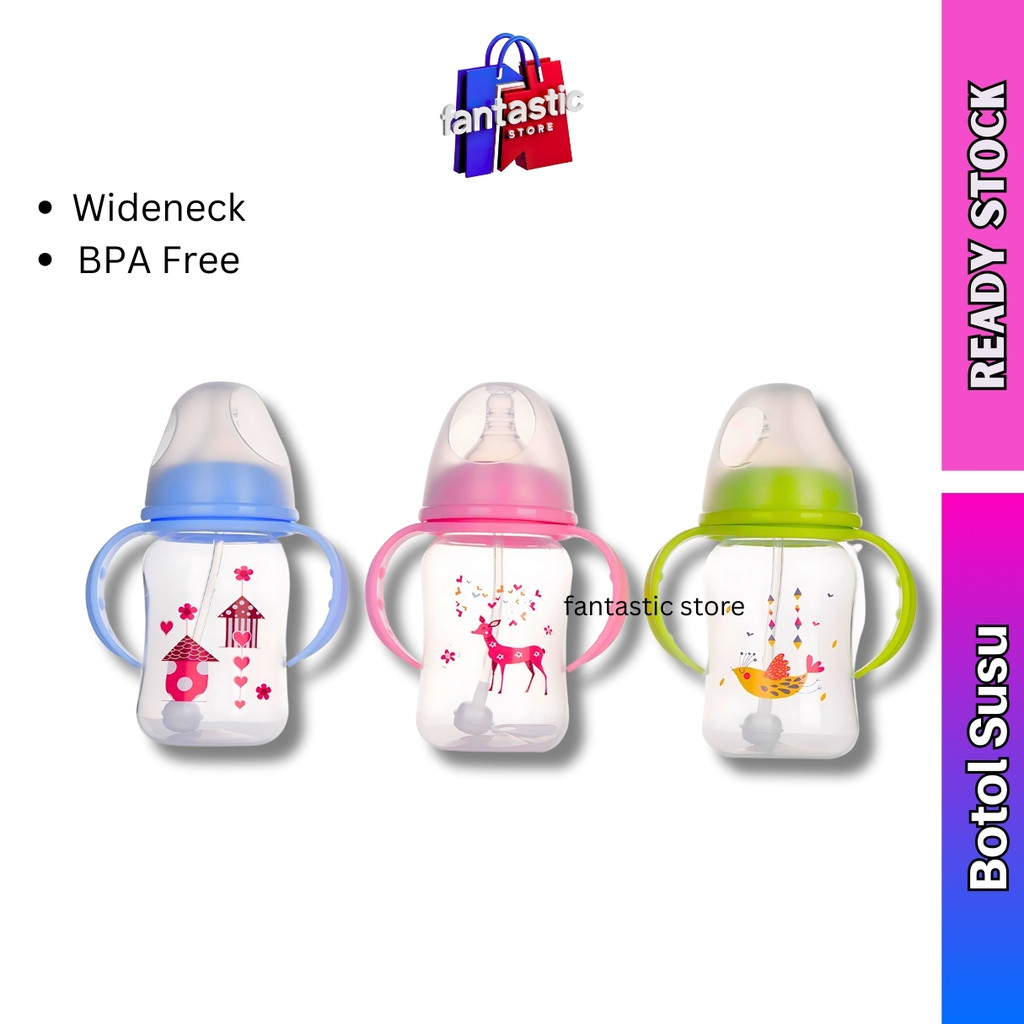 Botol Susu baby newborn Nursing Bottle Milk Bottle Wide Neck botol susu ...