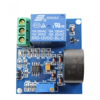 5A 12V 24V overcurrent protection sensor module AC current detection ...