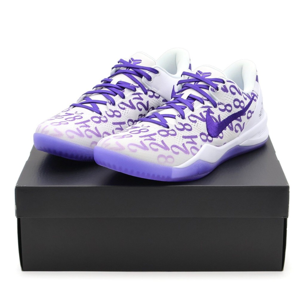 FQ3549-100 Nike Kobe 8 Protro Court Purple White Blue (Men's) | Shopee ...