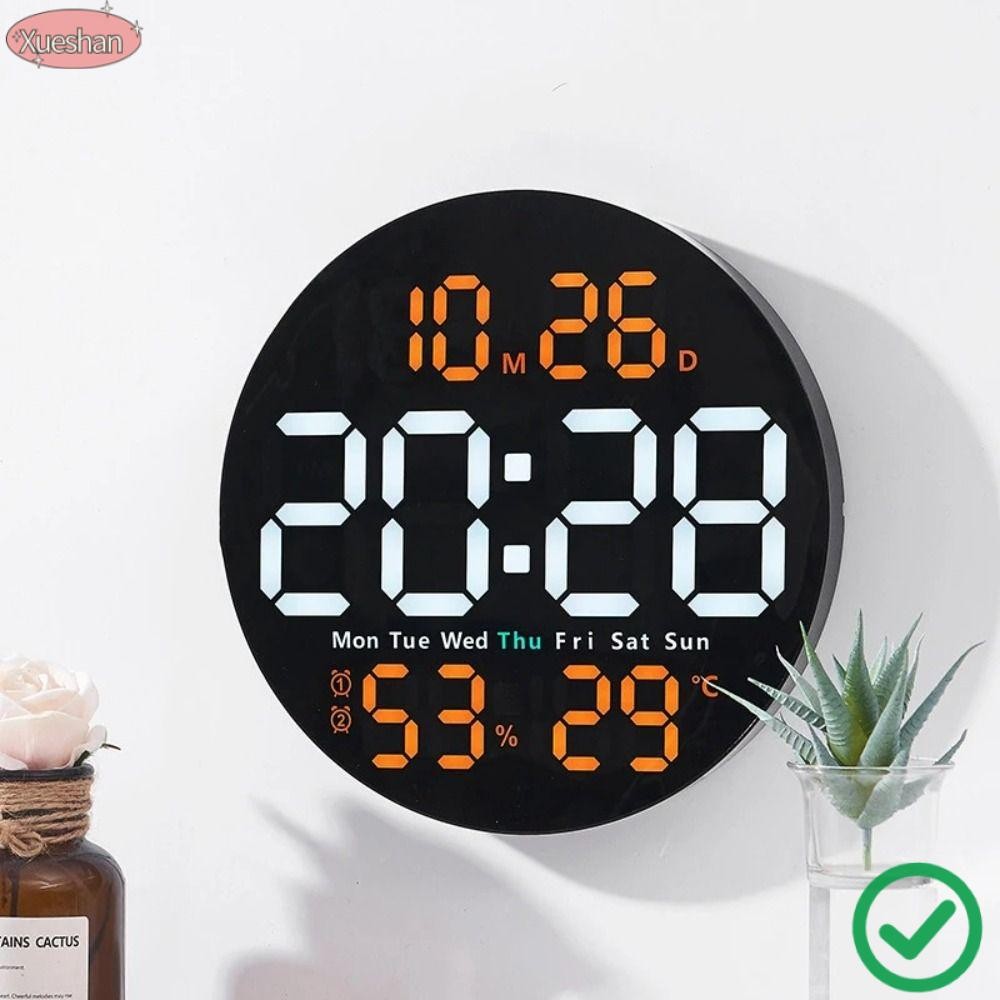 XUESHAN Electronic Alarm Clock, with Remote Control 10inch Digital Wall ...