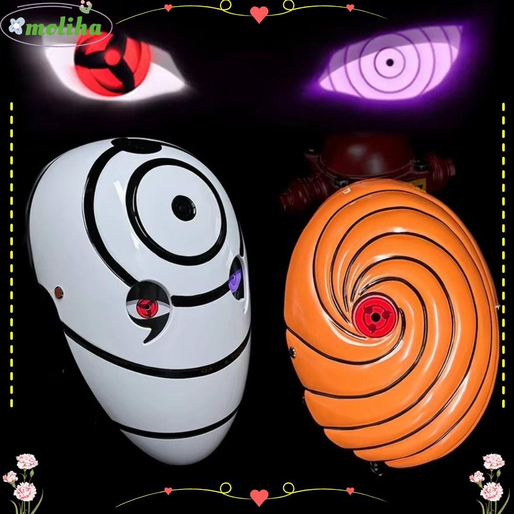 MOLIHA Sharingan Face Cover, Cosplay Uchiha Obito Glowing Naruto , 2025 ...