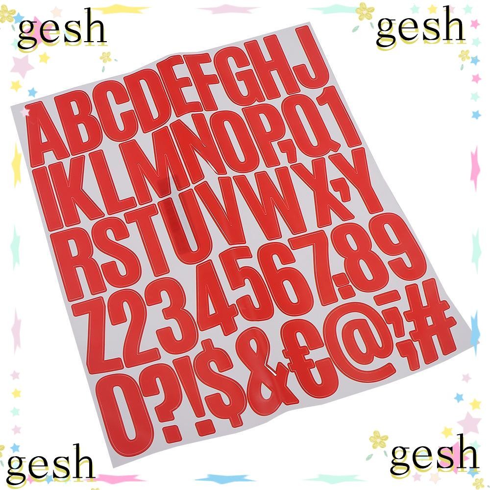 GESH1 Letter Stickers, 2 Inch Vinyl Mailbox Numbers, Ledger decoration ...