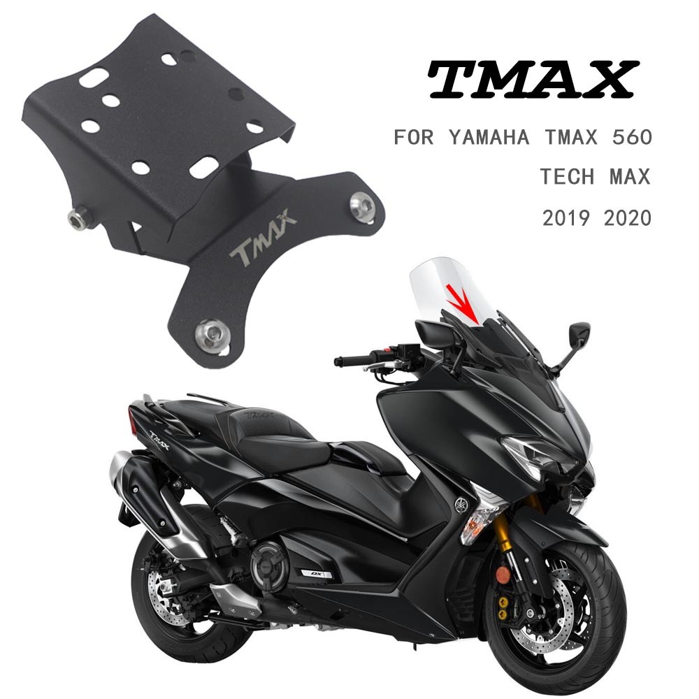 TMAX 560 Motorcycle Windscreen Phone Navigation Bracket USB Wireless ...
