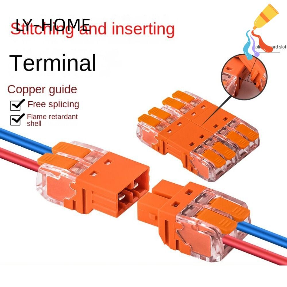 LY-HOME Wire Connector, Mini Universal Compact Quick Terminal Block ...