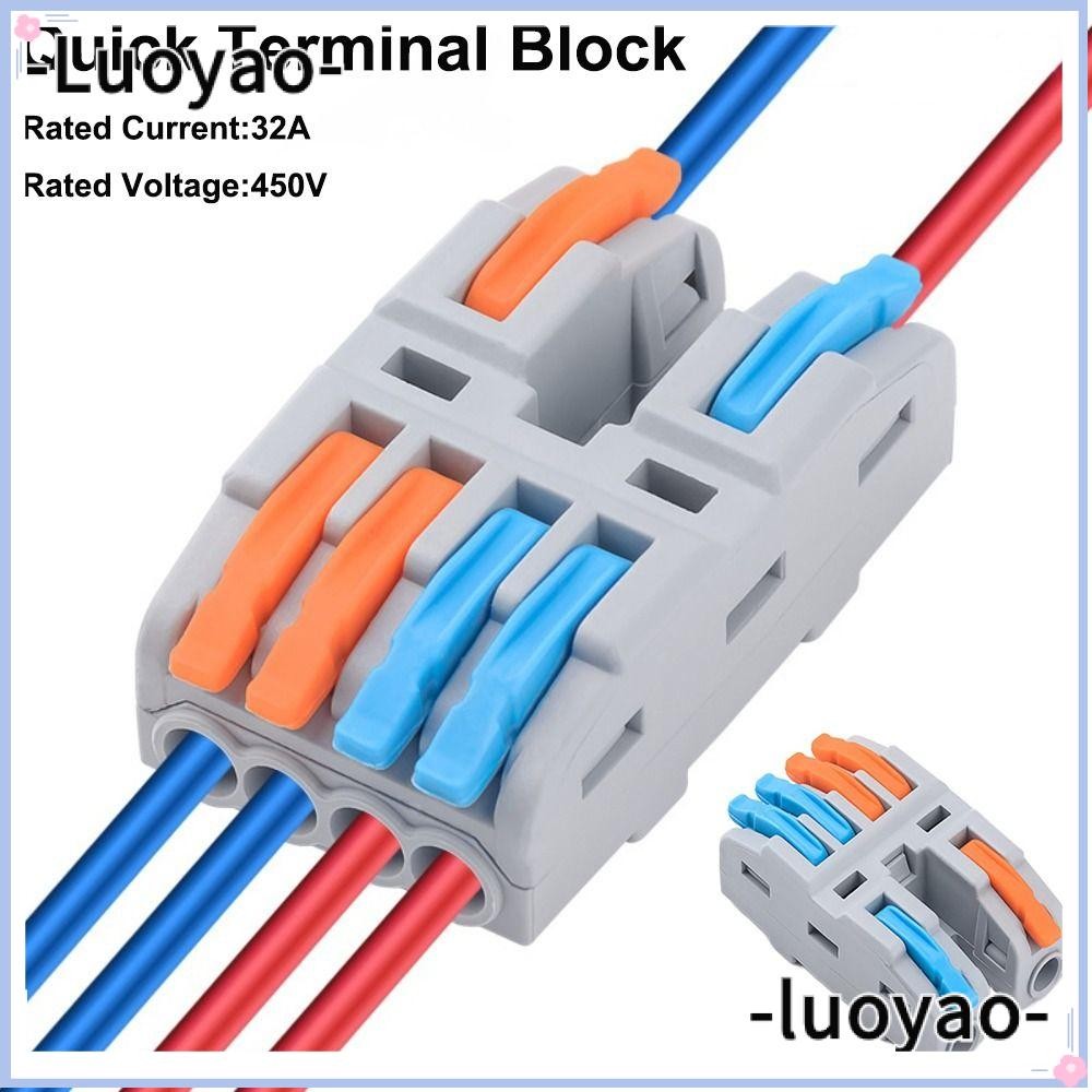 LUOYAO1 Wire Connector, Universal Compact Mini Quick Terminal Block ...