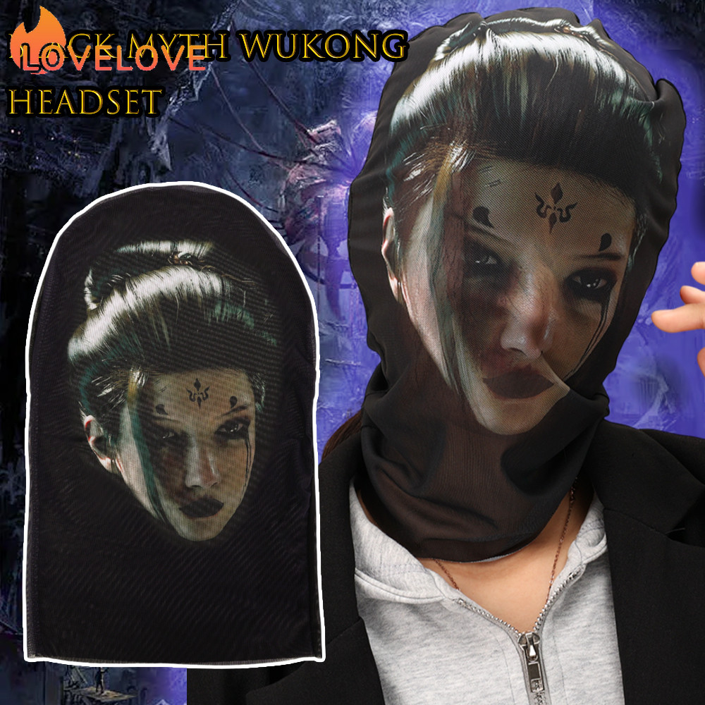 Bizarre Black Myth Goku Mask - Creative Dark Goku Headset - Funny ...