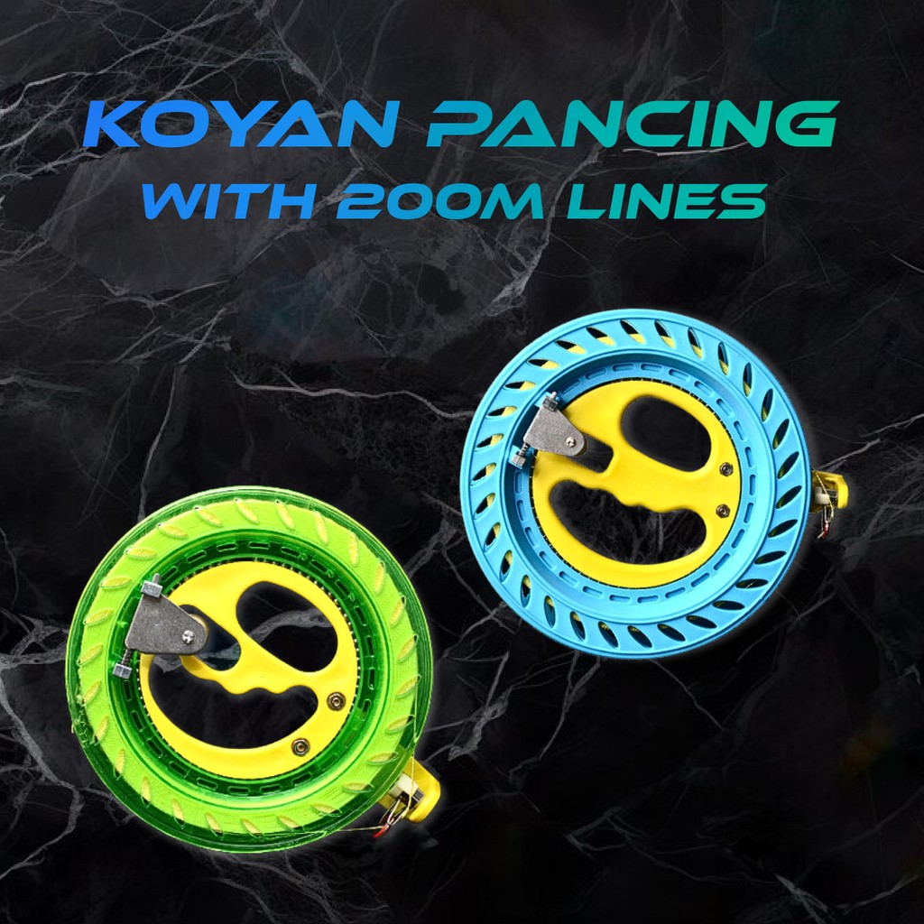 【FT095】18cm Koyan Pancing 3 Tali Layang Kite sulam 200m Tali Pancing ...