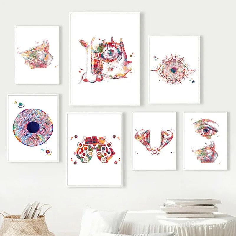 Eye Anatomy Ophthalmologist Optometry Tool Abstract Nordic Posters And ...