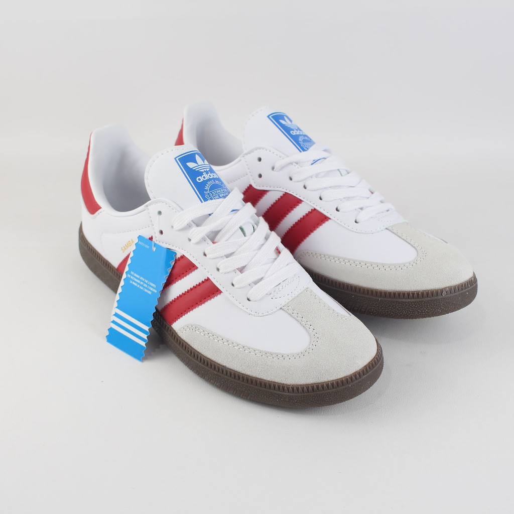 MERAH PUTIH Adidas Samba OG White Red Gums White Red Gums | Shopee Malaysia