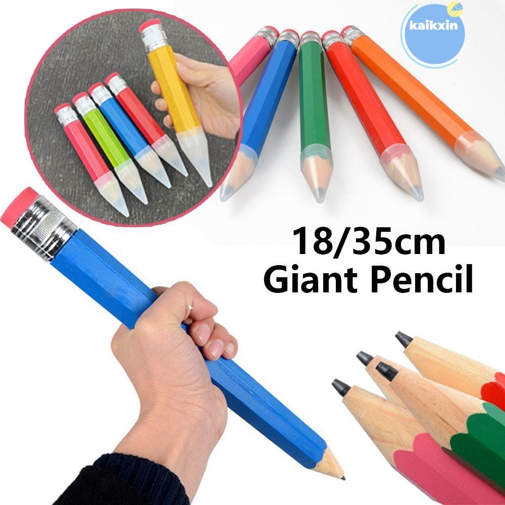 KAIKXIN Giant Pencil, Wooden Novelty Toy Big Pencil, Creative ...