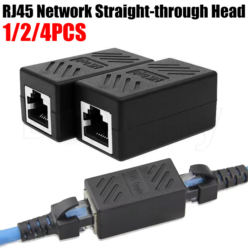 4Pcs RJ45 Network Straight-through Head - Computer Cable Connector ...