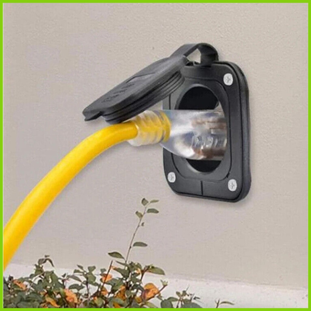 Power Inlet Box Three-Pin 15A Power Inlet RV Outlet Receptacle ...
