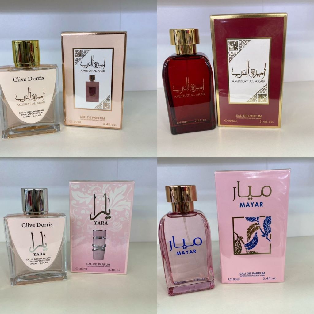 YARA/AMEERAT RED,PINK/MAYAR/ANA ABIYEDH/HAREEM SULTAN/RAGHBA EDP 100ML ...