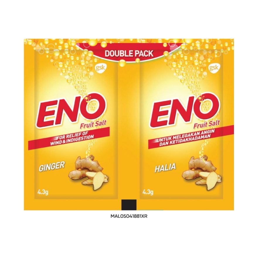 ENO Ginger Sachet For Wind & Indigestion Relief 4.3gX2 | Shopee Malaysia