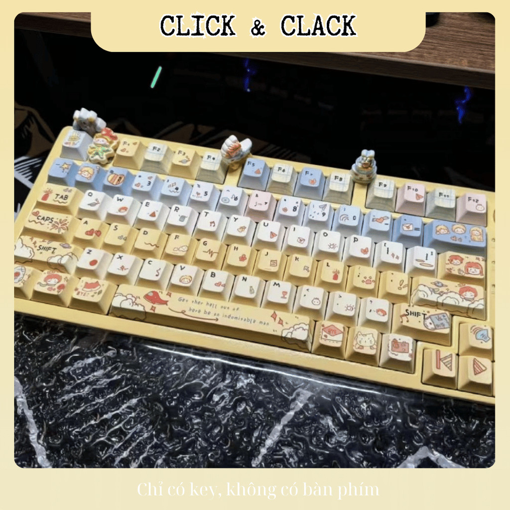 Keycap Starry Heart Diary cherry profile - BPT dyesub used on many ...
