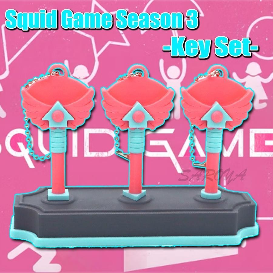 Squid Game season 3 Hidden Game 3D Printed Key Set | Hide and Seek ...