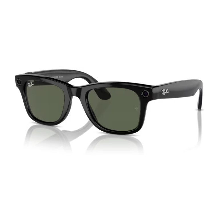 Cermin mata hitam Ray-Ban Meta 0RW4006 - Wayfarer 601/71 - Hitam 50-22 ...