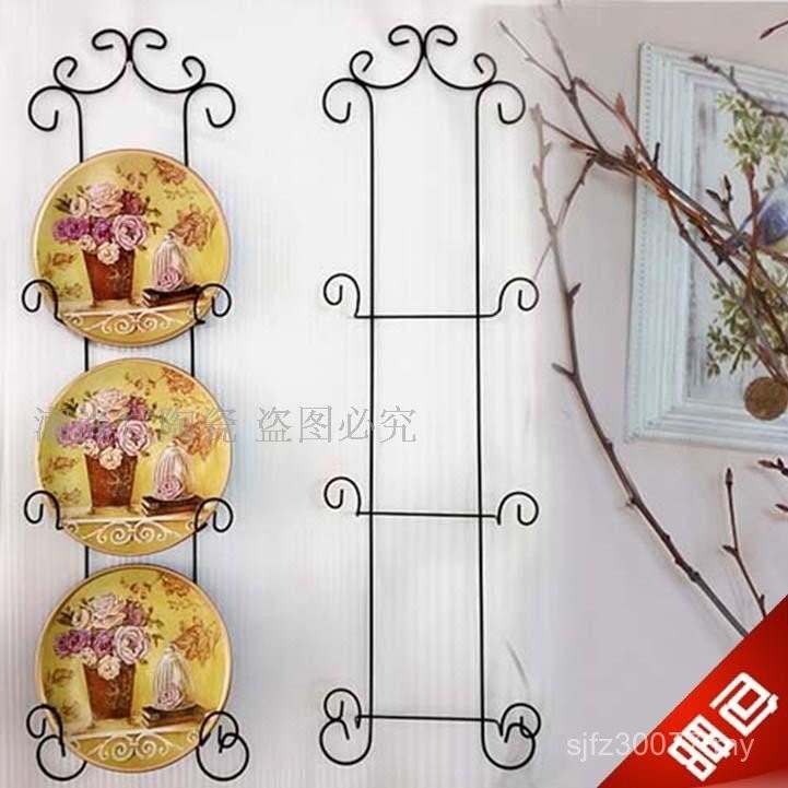 Pinggan Tiga Pinggan Rak Hiasan Hiasan Dinding Besi Rak Gantung Gaya ...