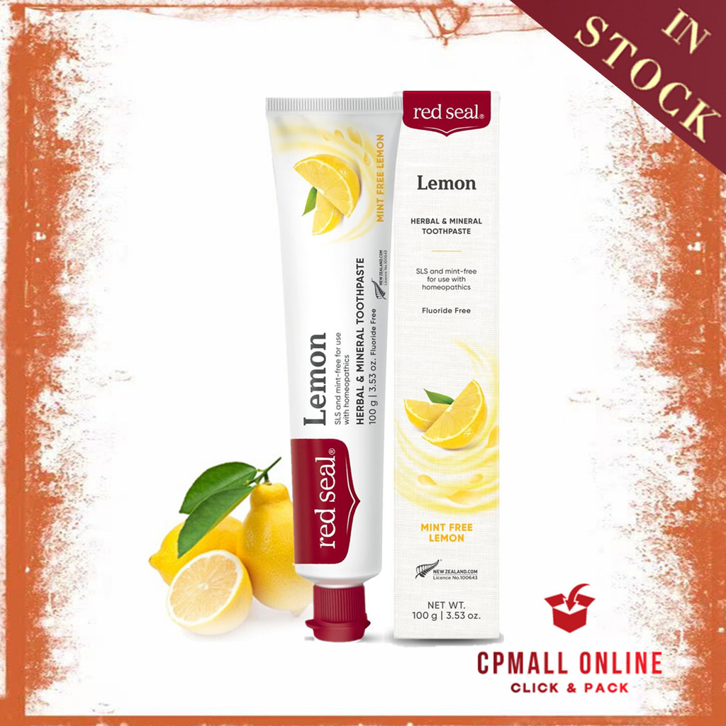[Expiry Date: 10/2026] Red Seal Lemon SLS Free Toothpaste Salicylate ...