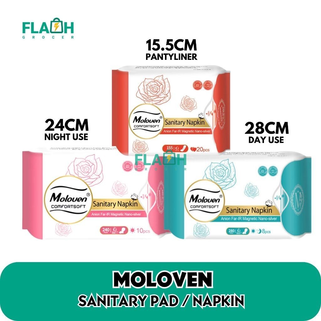 Moloven Anion Sanitary Pad/ Napkin (Pantyliner / Day Use / Night Use ...