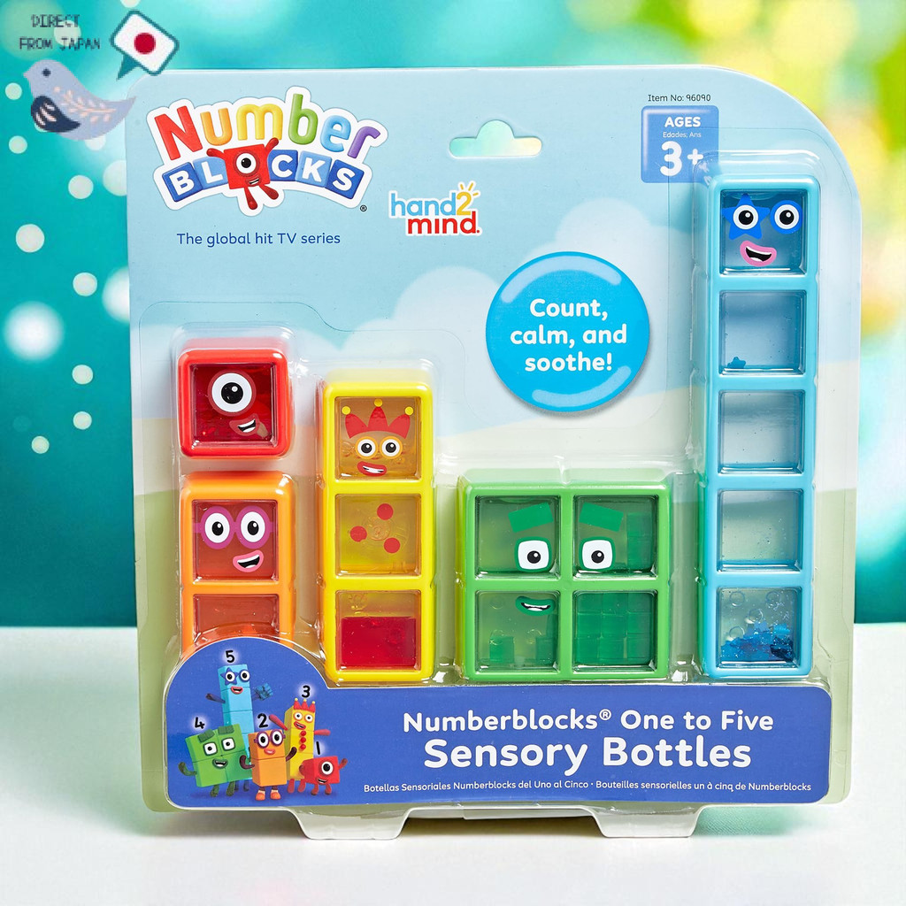 Numberblocks Sensory Bottles Set 1-5 Educational Toys for Toddlers ...