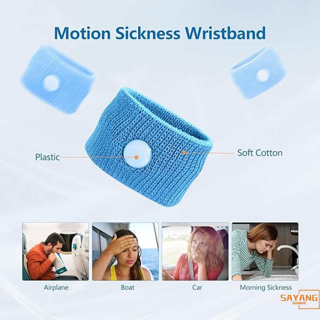 Travel Motion Sickness Relief Wrist Band Natural Nausea Relief ...