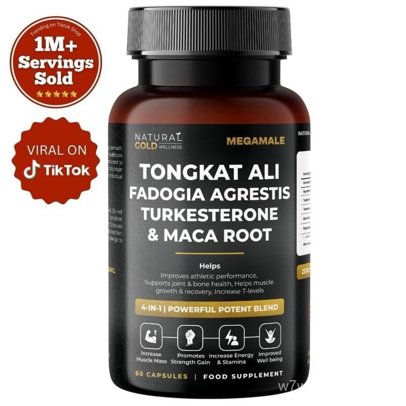 MegaMale - Tongkat Ali, Fadogia Agrestis, Turkesterone and Maca Root ...