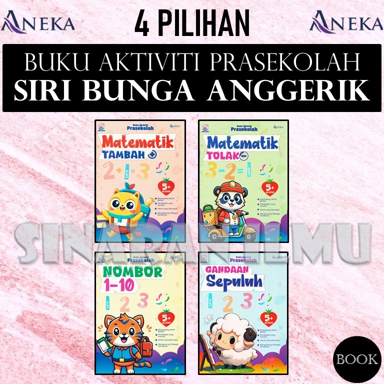 (SI)SIRI BUNGA ANGGERIK BUKU AKTIVITI PRASEKOLAH : MATEMATIK TAMBAH ...