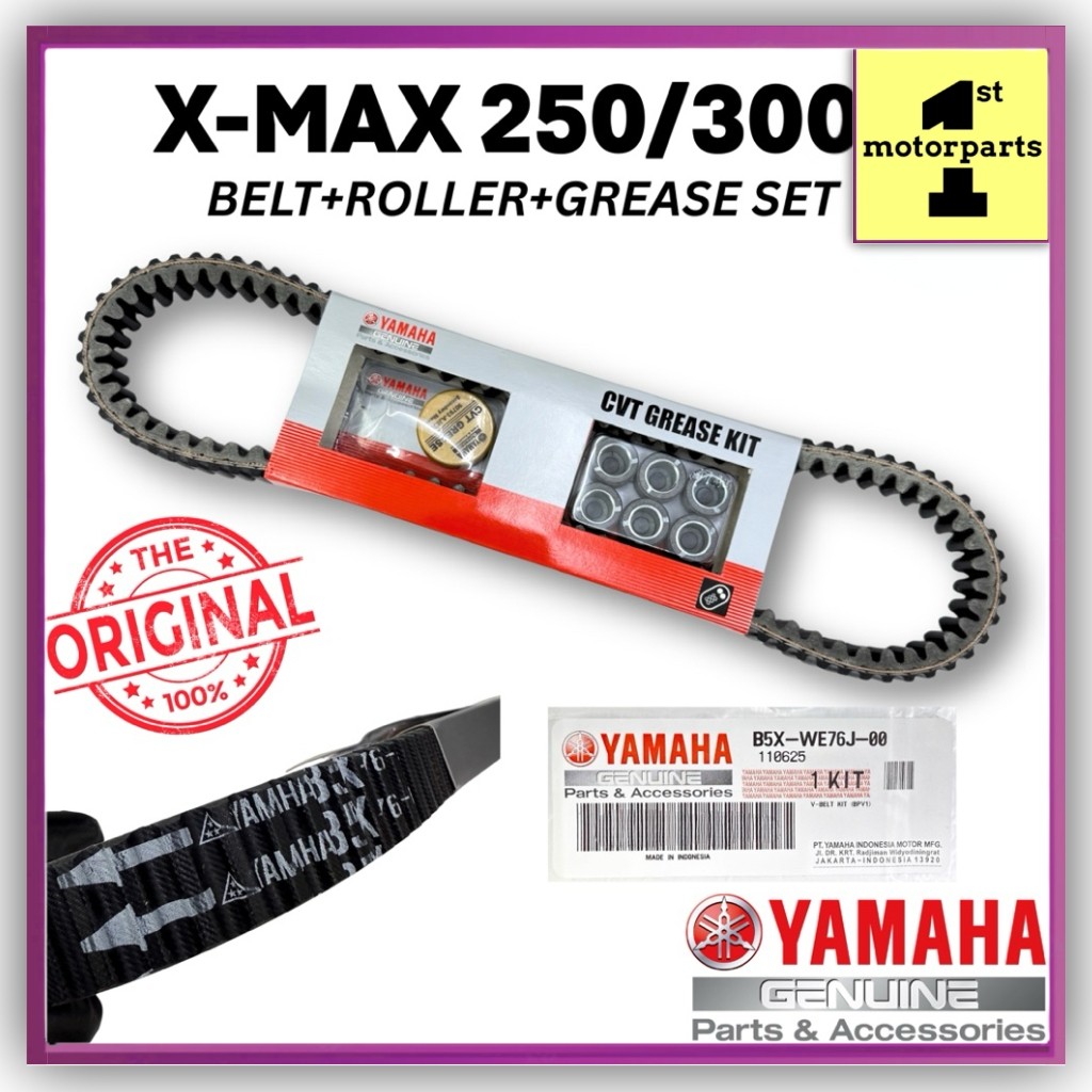 [100% ORI ] XMAX X-MAX 250 300 V1 V2 BELT ROLLER GREASE CVT SET ...