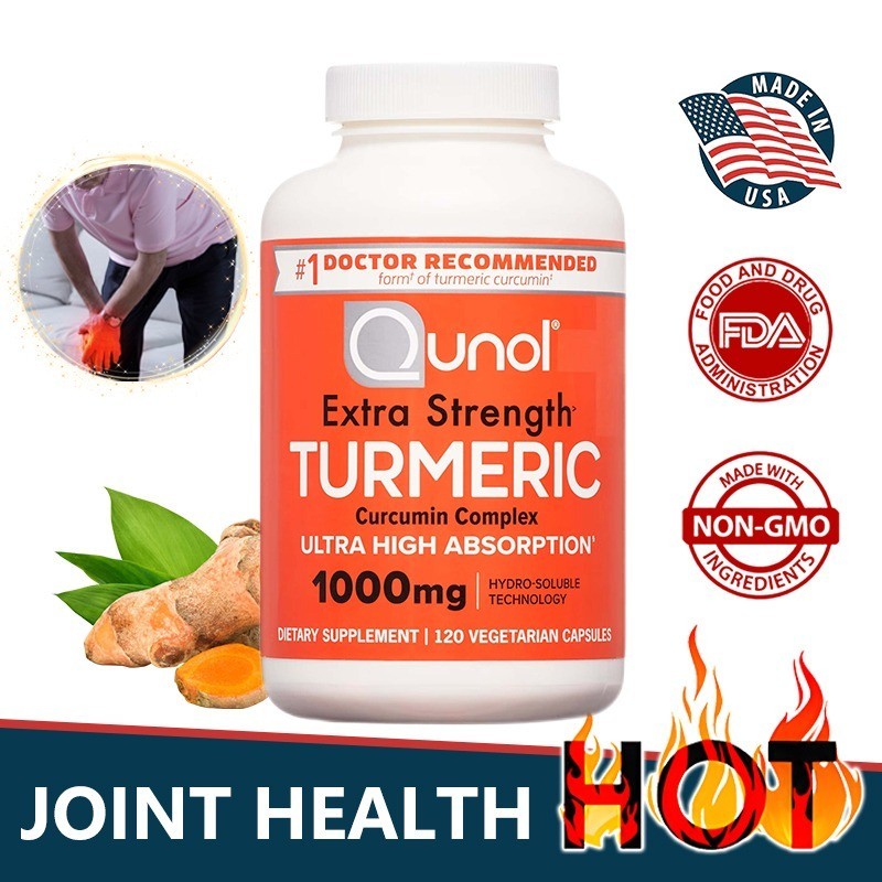 Qunol Turmeric, 1000 mg, Ultra High Absorption, Joint Support Herbal ...